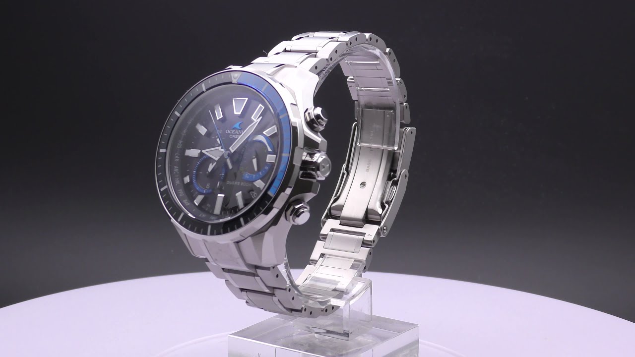 Casio Oceanus OCW-P2000-1AJF CACHALOT 200m Diver's Solar - YouTube