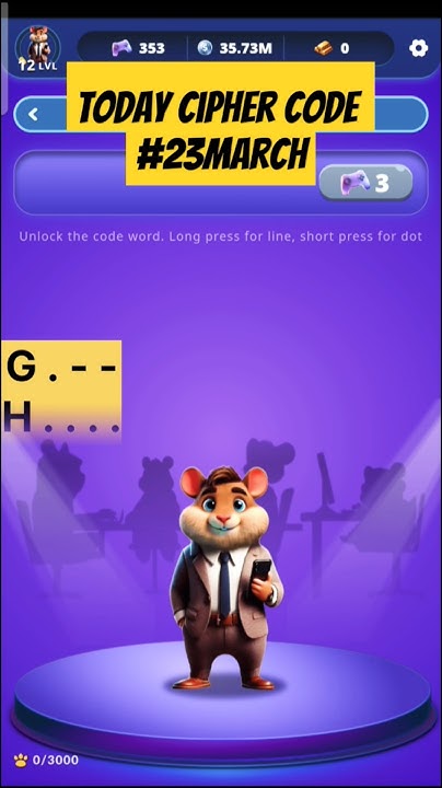 23 March Hamster Kombat Gamedev Heroes Daily Cipher code 23 March| Today CIPHER codes|cipher ...