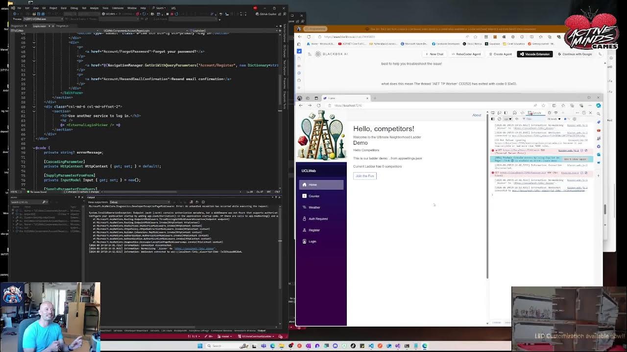programming: Blazor + DotNet Auth API ...Working on Pomodoro Time - YouTube