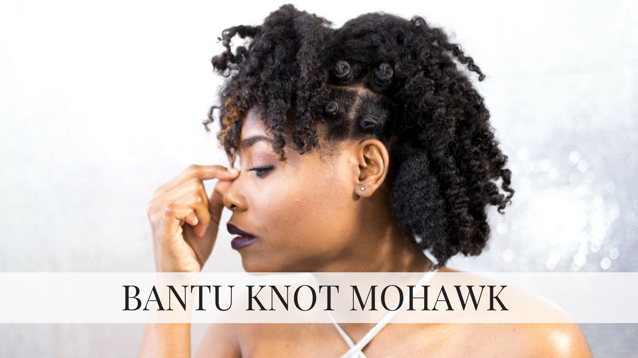 Bantu Knot Mohawk how to | Natural Hair Tutorial - YouTube