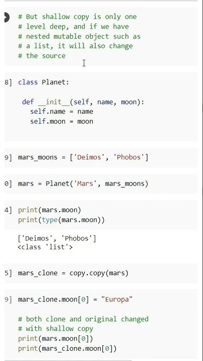 Using Copy and Deepcopy on Python Custom Objects #python #education #programming #pythons # ...