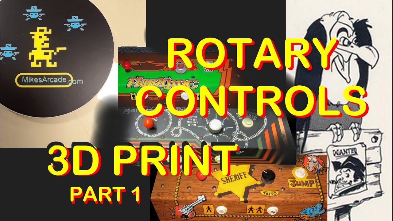 Arcade Rotary Controls (3D Print) - Part 1 - YouTube