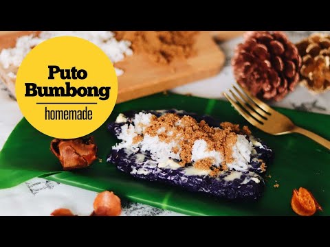 Homemade Puto Bumbong | No bamboo tube steamer | Philippine Purple Rice ...