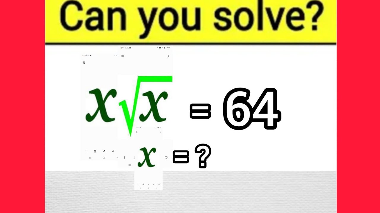 You can solve this problem.Do it. - YouTube