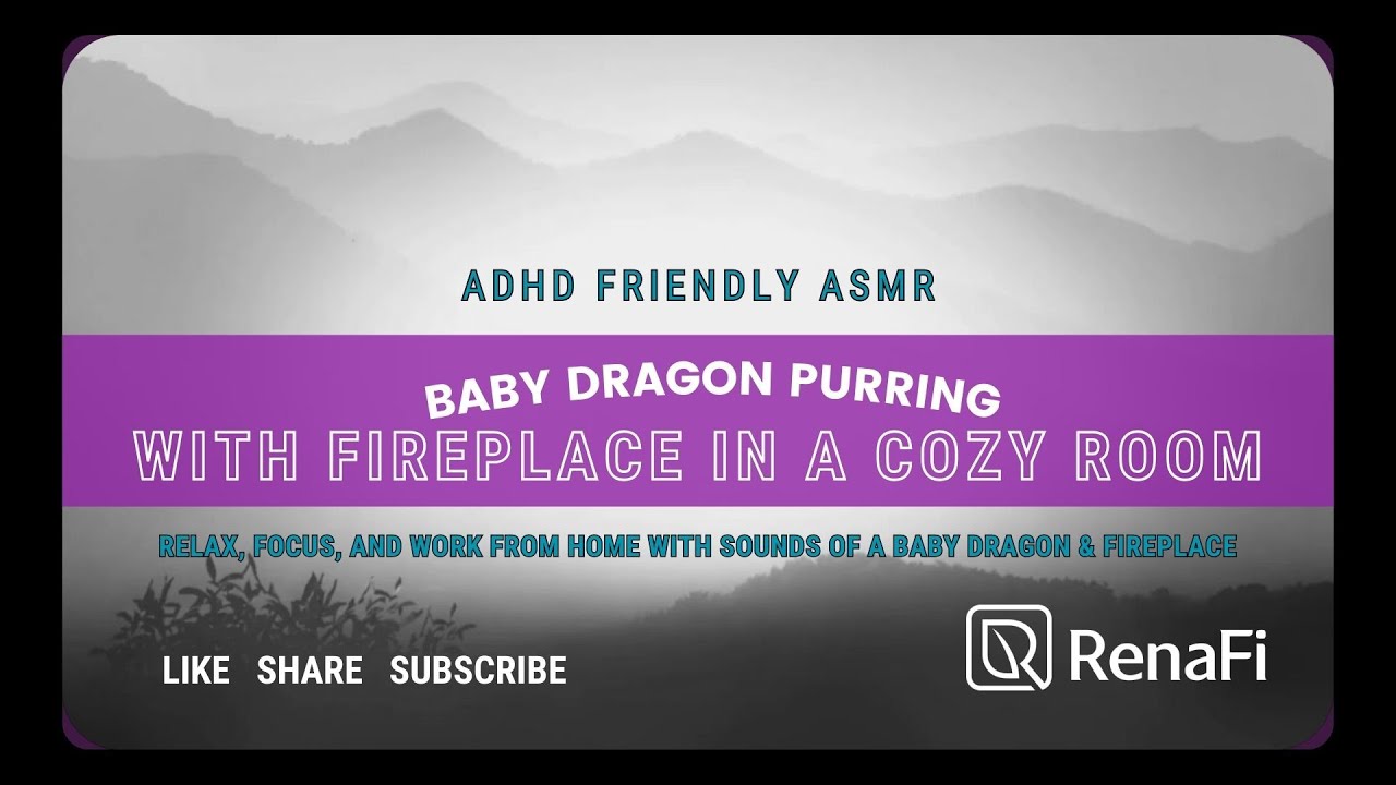 Baby Dragon Purring in a Cozy Room With Fireplace Sounds - YouTube