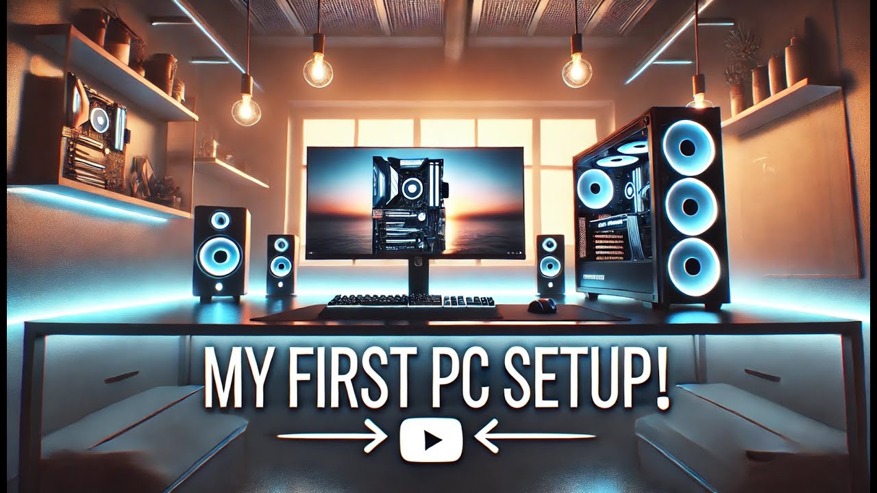 My First PC Setup! A New Beginning in English - YouTube