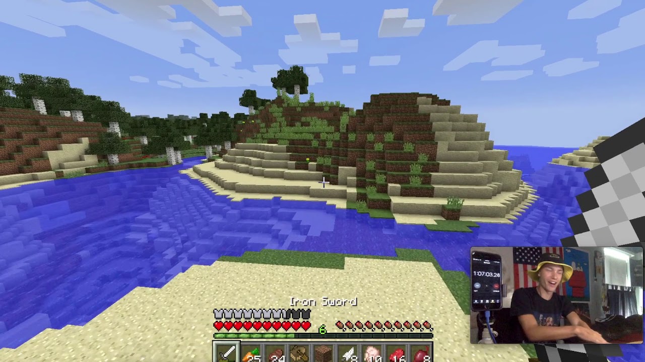 TRAVELING 25,000 BLOCKS IN MINECRAFT! - YouTube