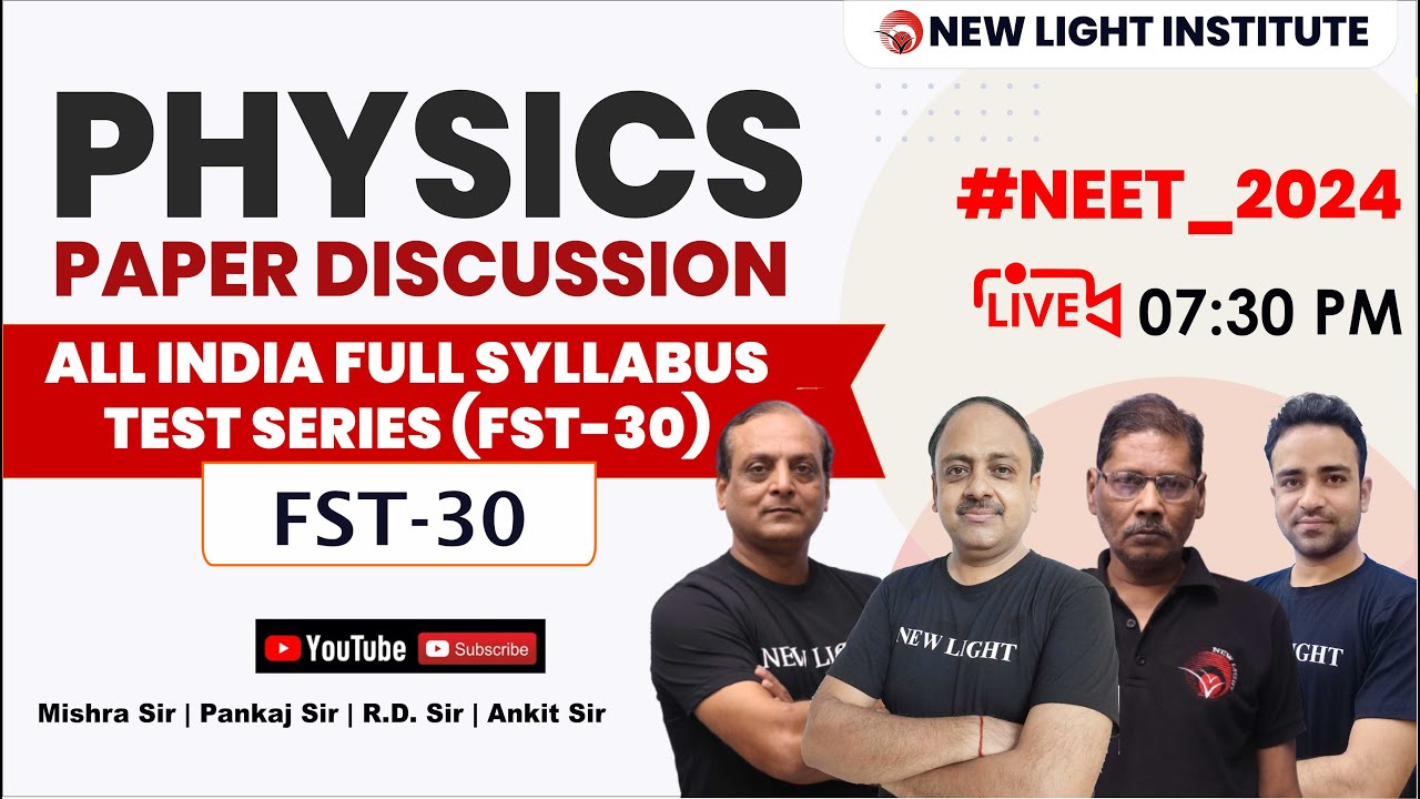 LIVE NEET 2024 | PHYSICS PAPER DISCUSSION | All India FULL SYLLABUS ...