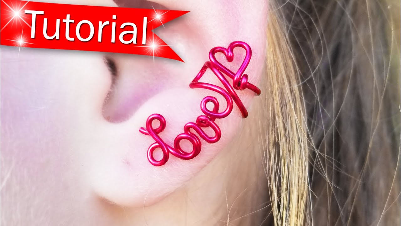 TUTORIAL - Love Ear Cuff - YouTube
