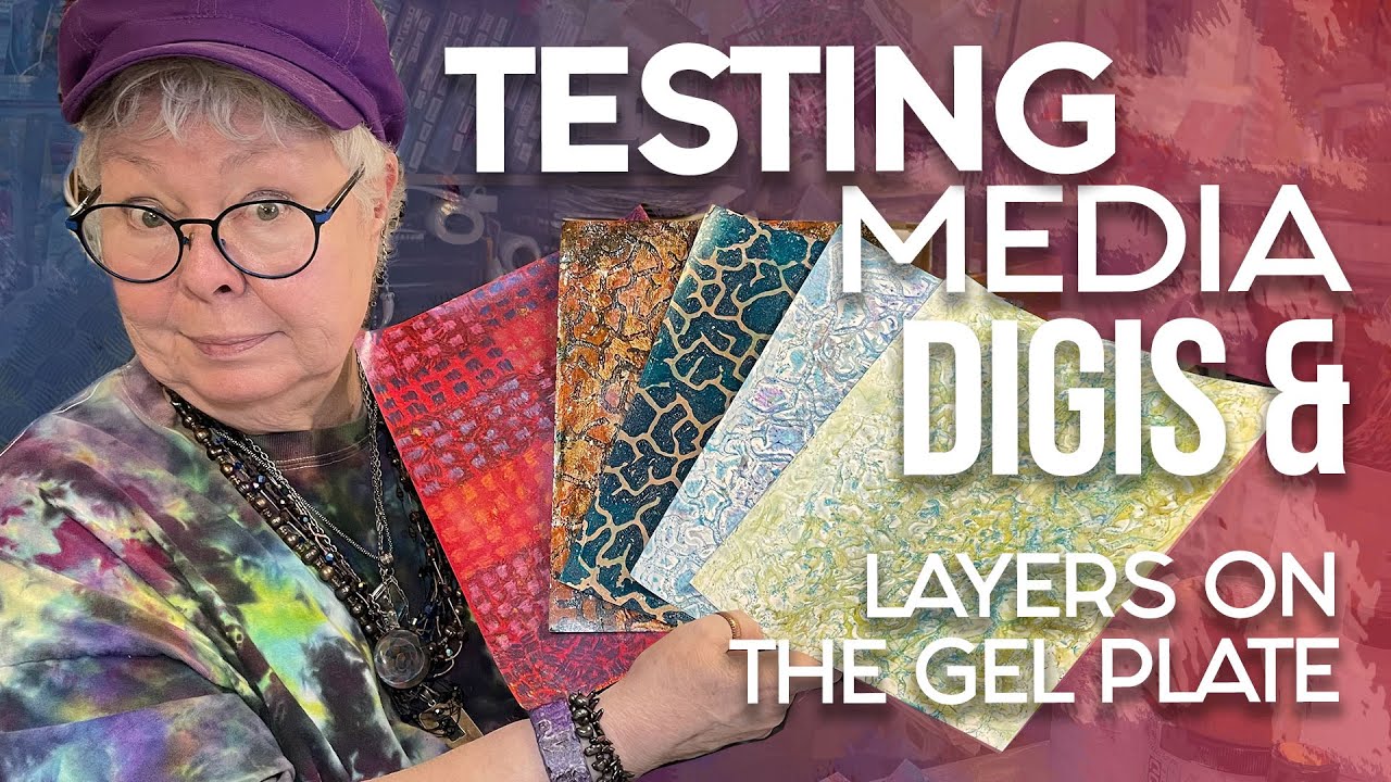 🟢 Gelli Printing Experiments & Exploring Mediums on Inkjet Printed ...