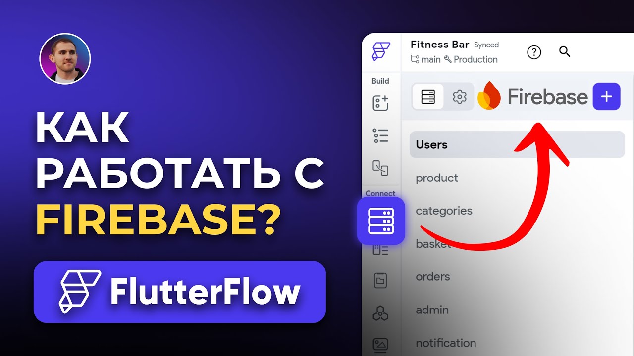 Как работать с Firebase в Flutterflow Подключение базы данных и
