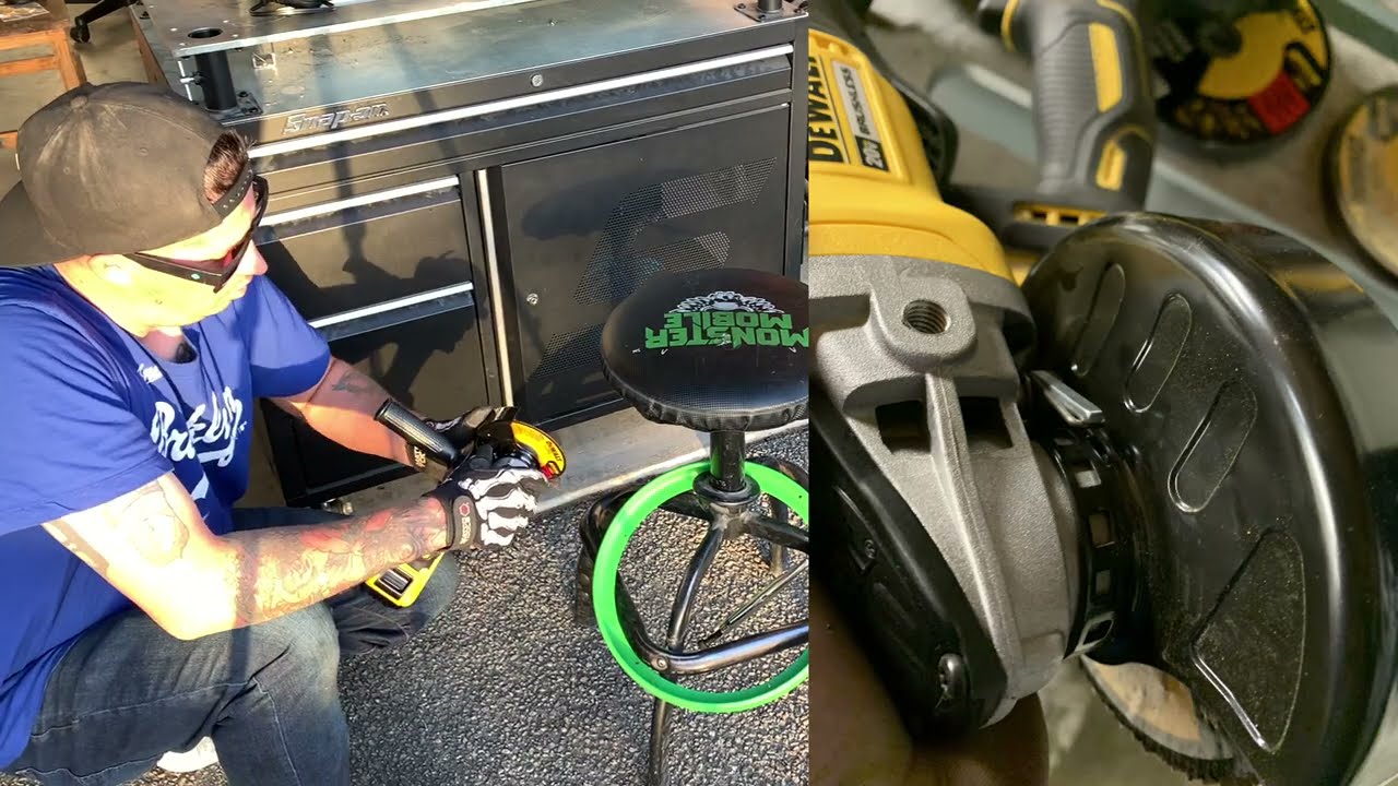 DeWalt DCG413 20V Cordless Angle Grinder - YouTube