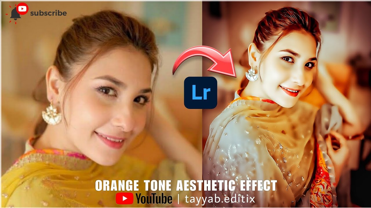 Orange Tone Aesthetic Effect | Lightroom Presets | Premium Unlocked Apps | Tayyab Editix - YouTube