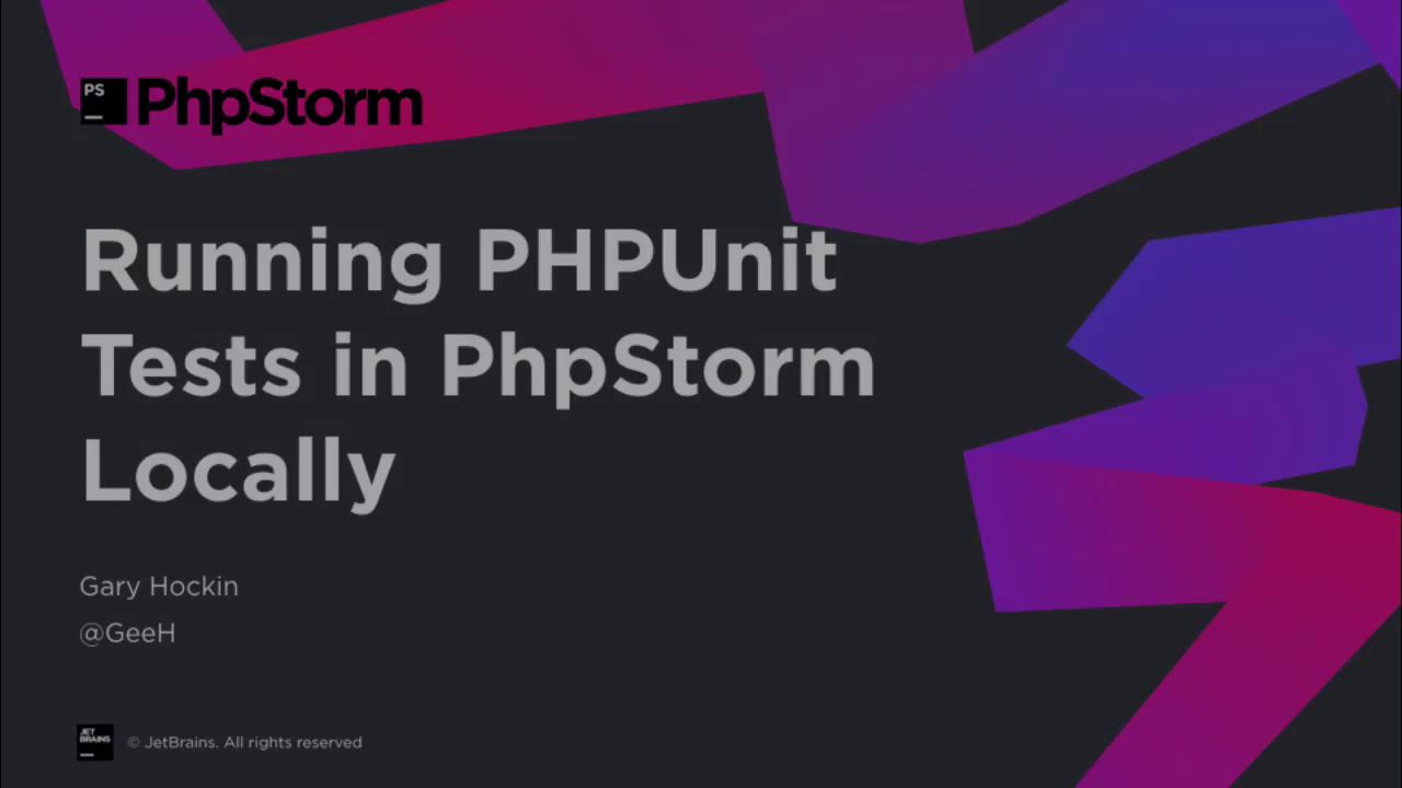 Running PHPUnit Tests in PhpStorm locally - YouTube