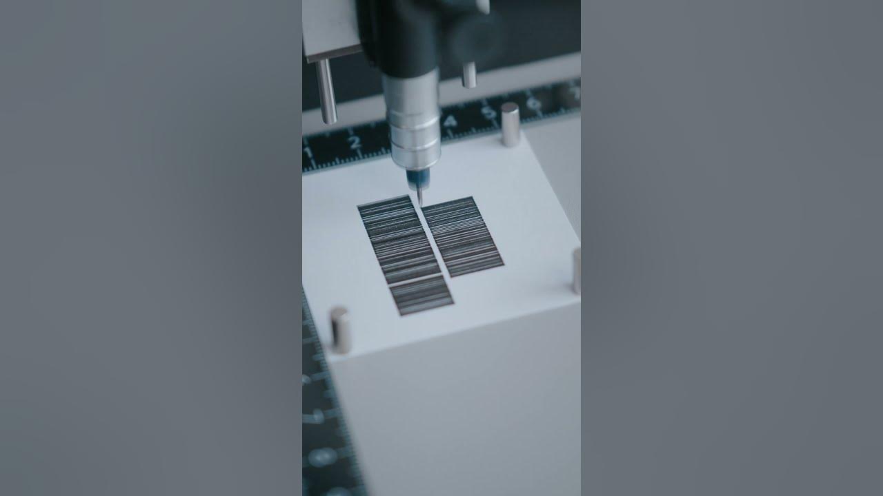 A small drawing made with a plotter on business card paper. | Pen‑Plotter Drawing #shorts - YouTube