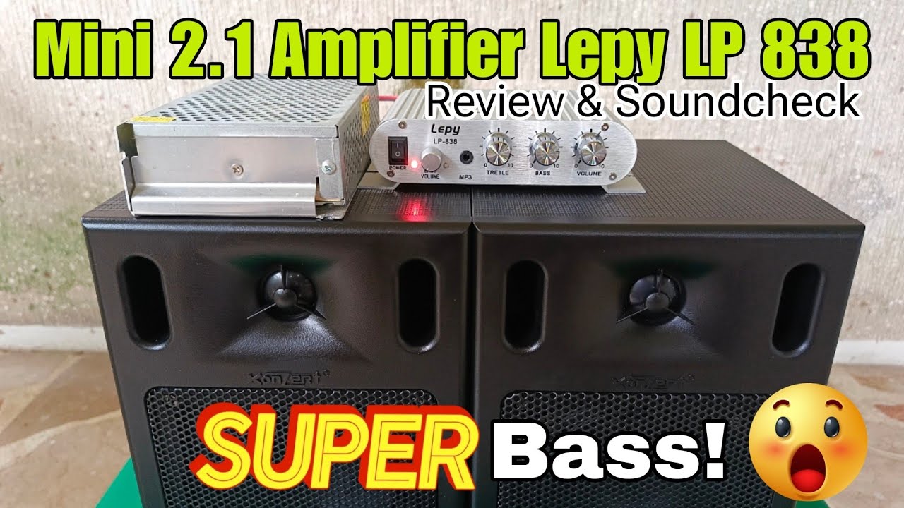Lepy LP 838 Amplifier Review [2.1 Super Bass] - YouTube