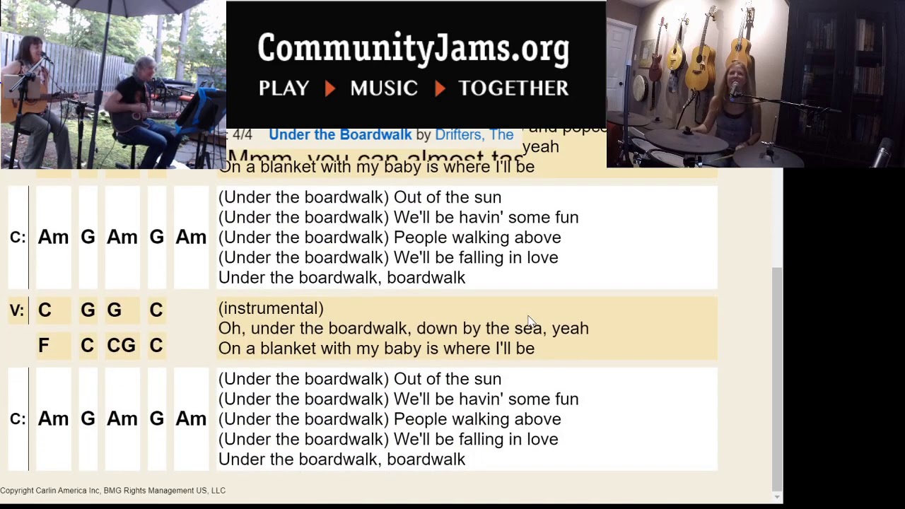 Under the Boardwalk - Back Porch Jam - YouTube
