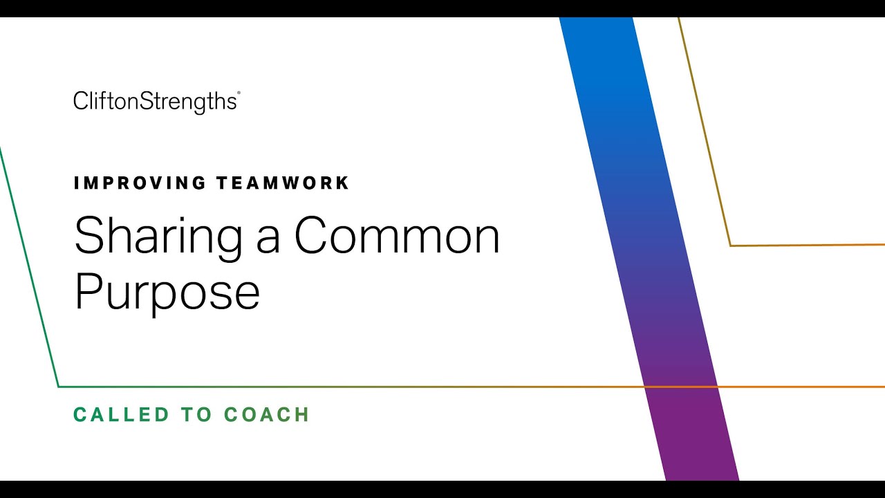 Improving Teamwork: Sharing a Common Purpose -- Called to Coach - YouTube