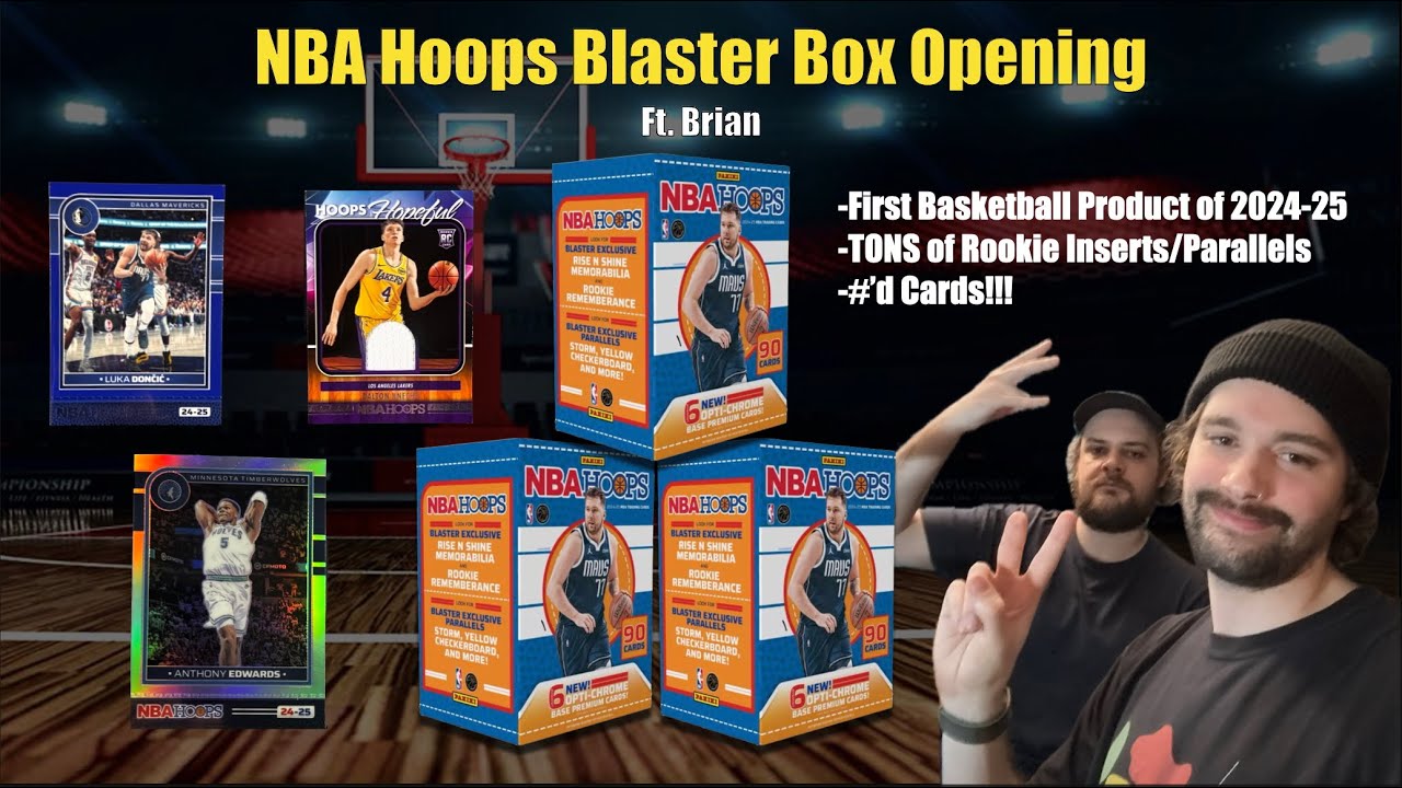 More NBA Hoops! Panini NBA Hoops Blaster Box Opening! Featuring Brian ...