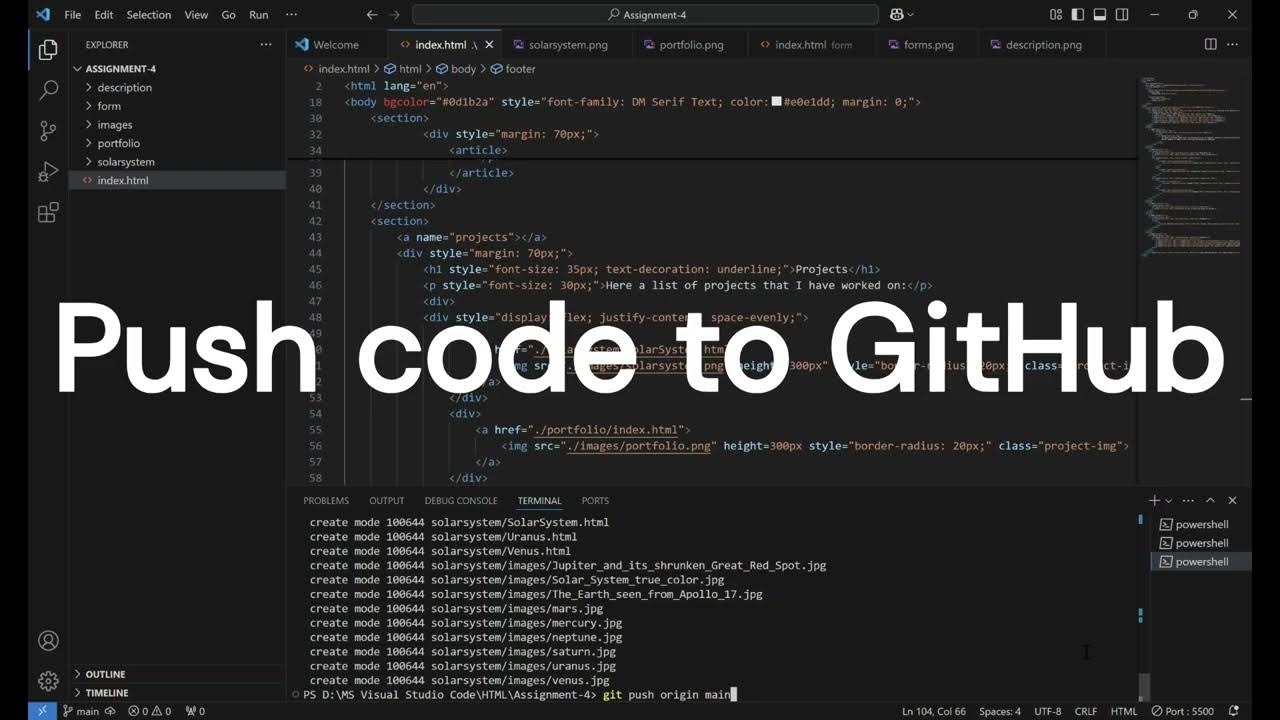 Hosting a Web Page in GitHub | Web Programming | GitHub - YouTube
