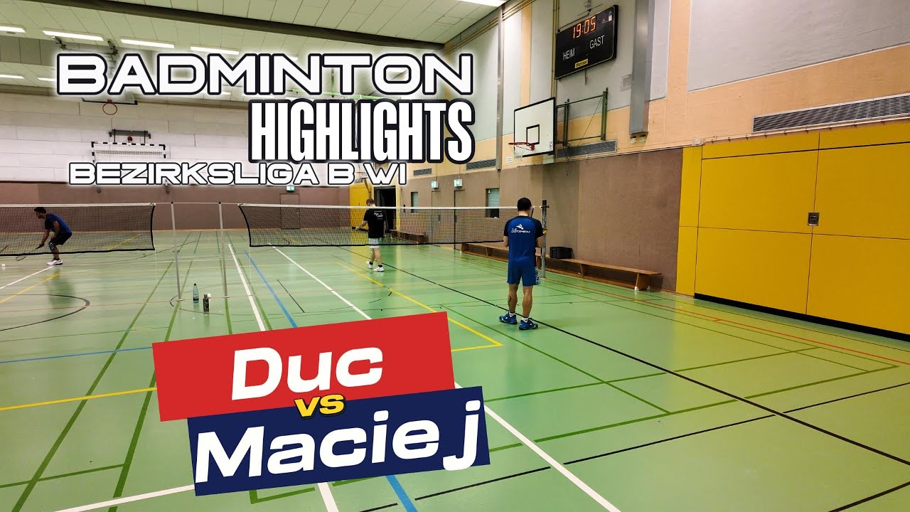 Duc vs Maciej🏸 Bezirksliga B WI Saison 24/25 🏸 Badminton Germany - YouTube