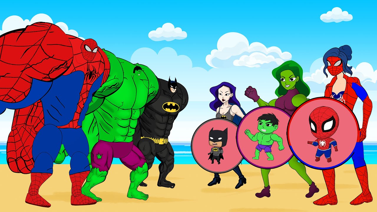 Evolution Of HULK PREGNANT, SPIDERMAN, SUPERMAN, BATMAN : Who Is The ...