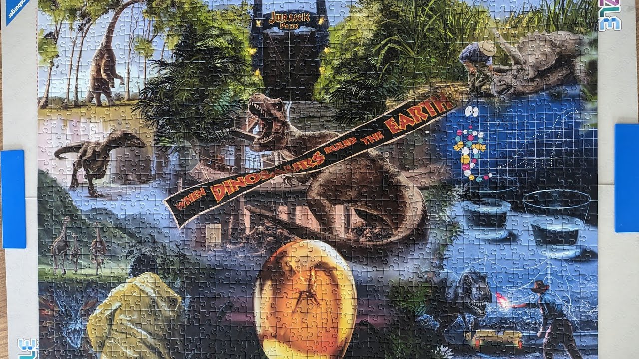 Jurassic Park: 1000 Piece Ravensburger Puzzle | Time-Lapse Puzzling ...