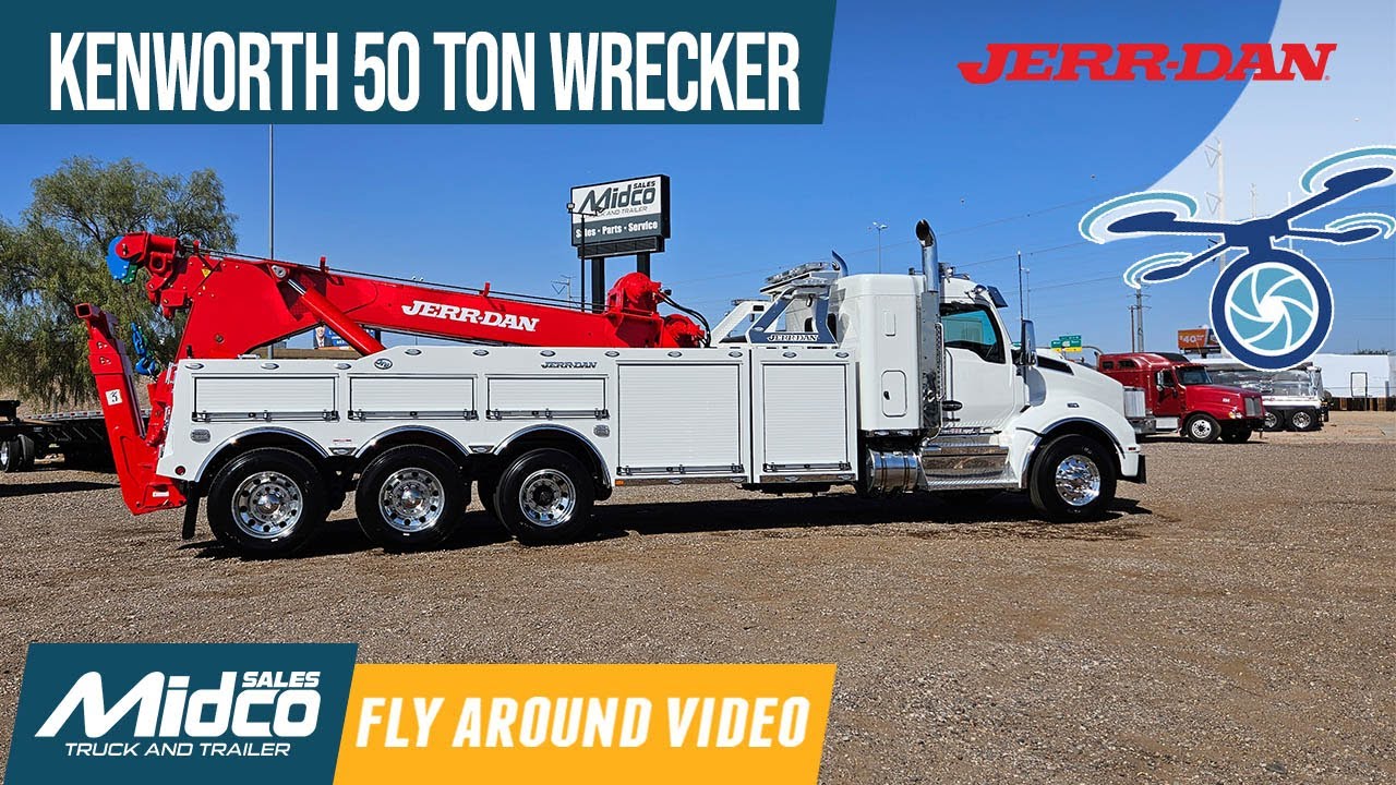 Kenworth 50 Ton Wrecker Tow Truck - Jerr-Dan JD50INT - YouTube