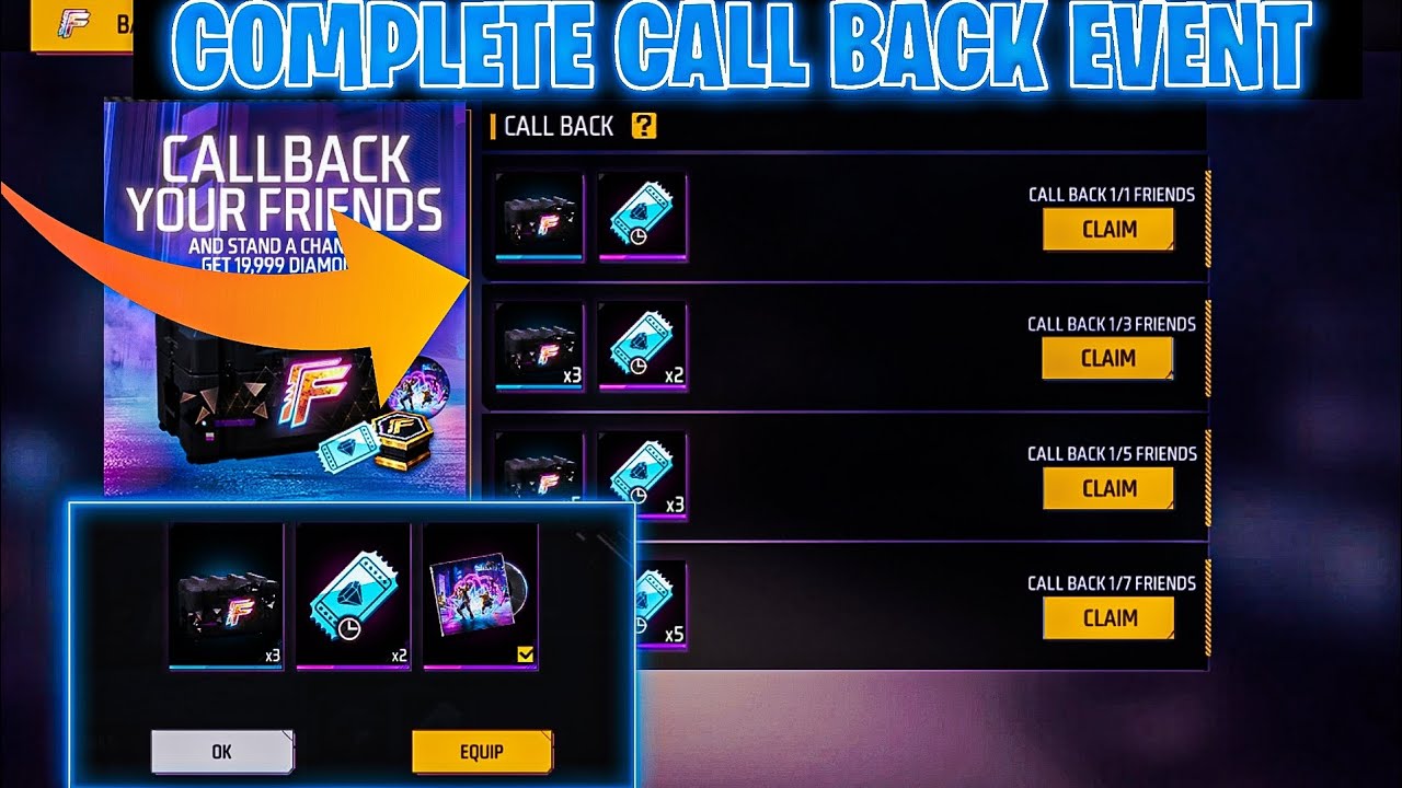 HOW TO COMPLETE CALL BACK EVENT - YouTube