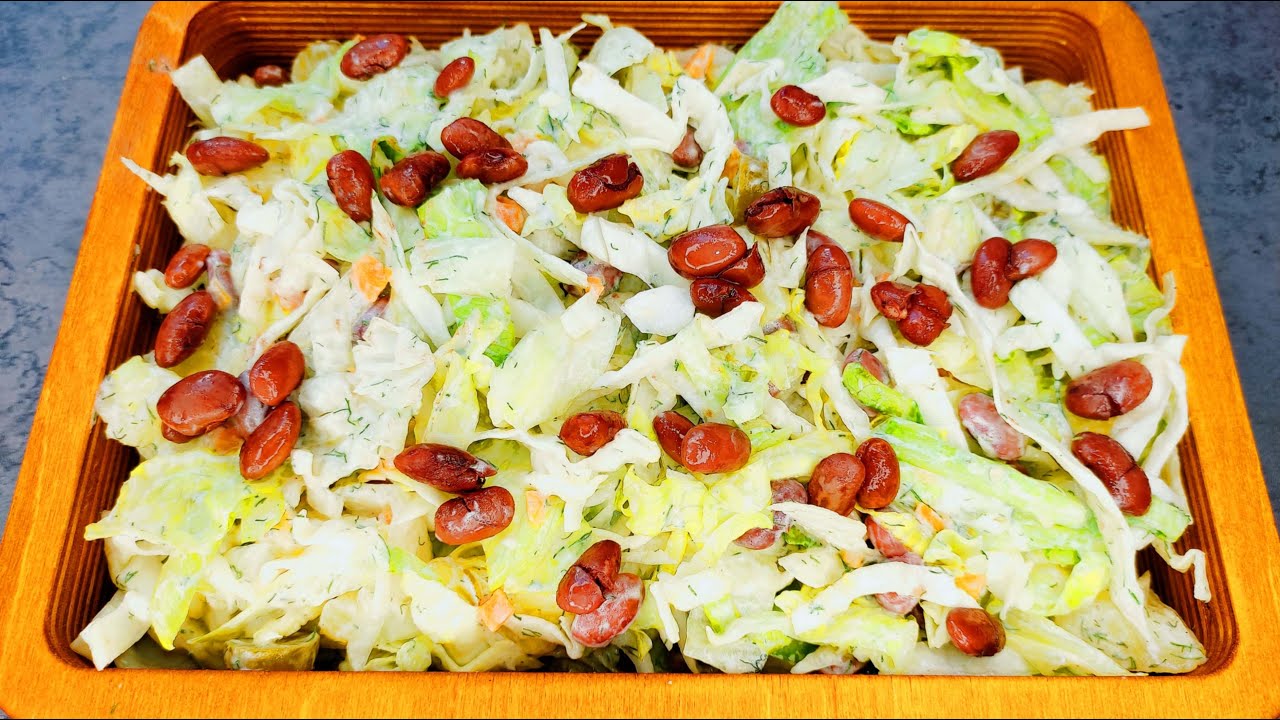 white Cabbage with red beans is better than meat|quick, easy and tasty ...