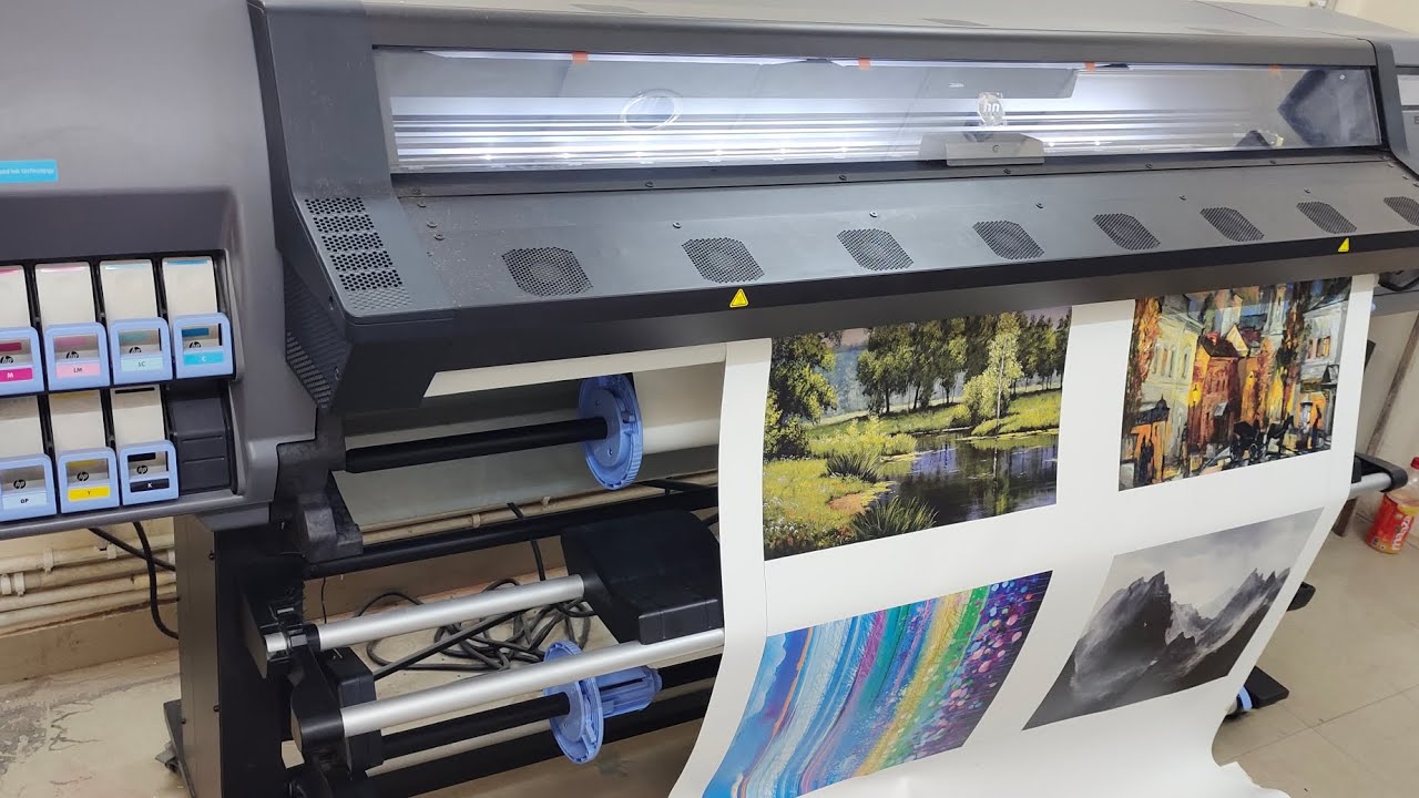 HP Latex Canvas Printing as Per Your Designs #9871744785 - YouTube