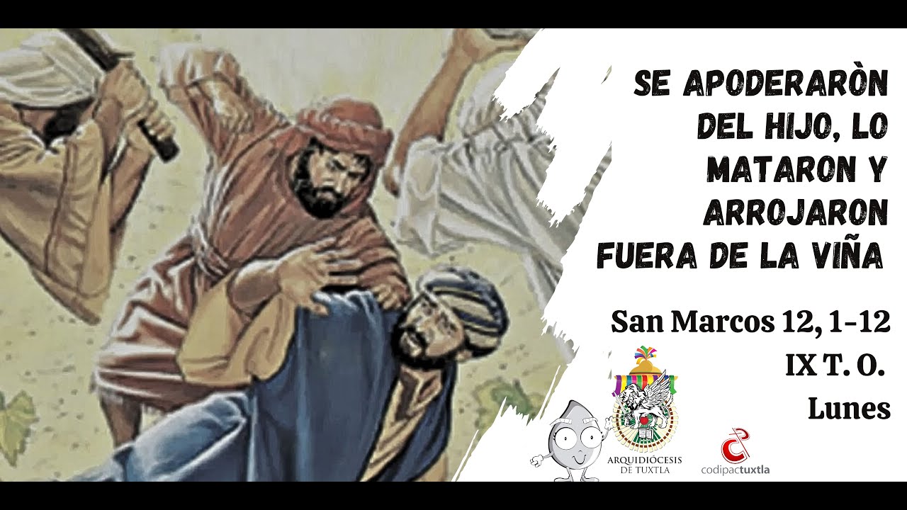 Evangelio del día San Marcos 12, 1-12 IX T. O. Lunes 2023-06-05 Mons ...