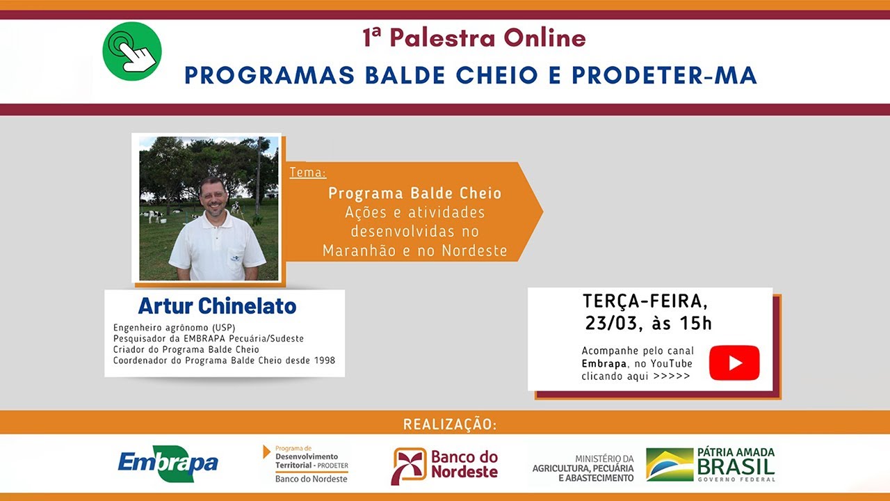 Programa Balde Cheio - Ações e atividades desenvolvidas no Maranhão e ...