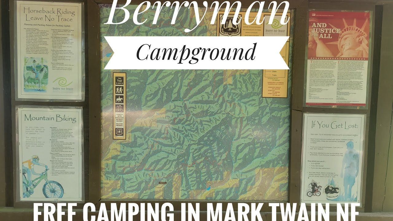 Free Camping in Mark Twain NF/Berryman Campground /Brazil Creek ...