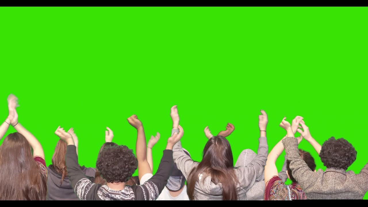 Concert Crowd Mixed Green Screen Stock Asset 4k Youtube