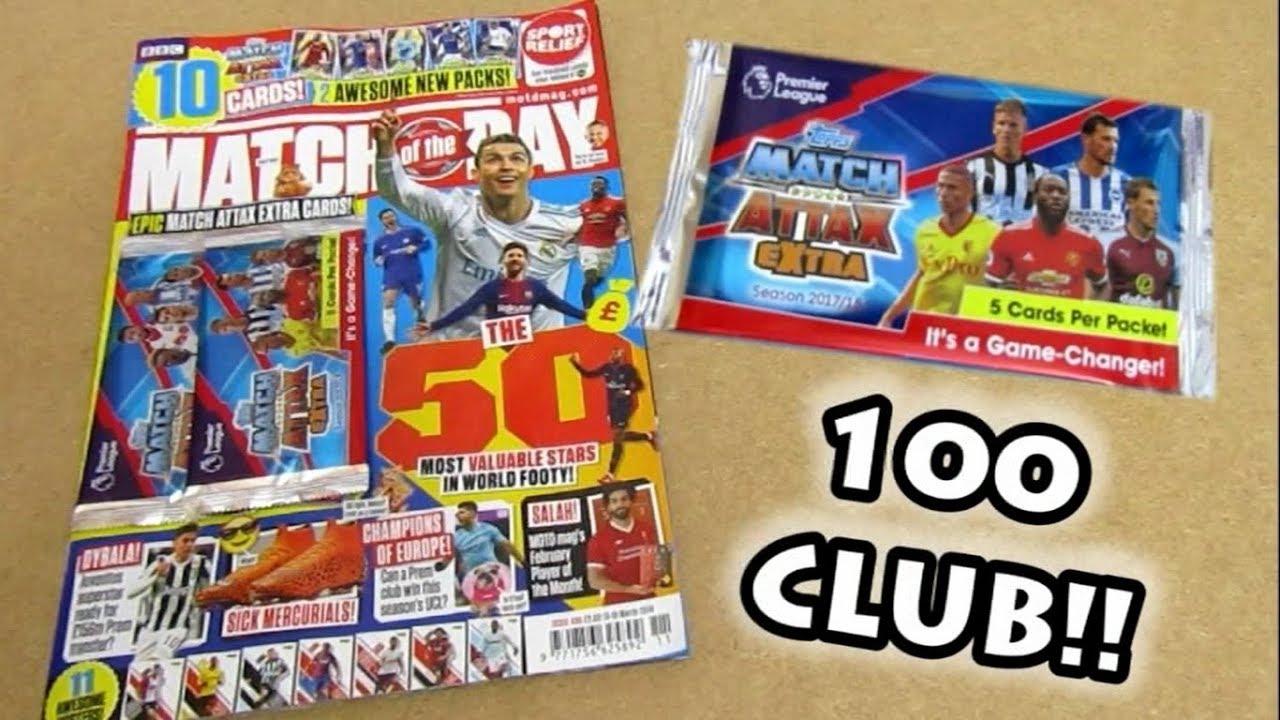 New Match Attax Extra 17/18 Promo Packs & New Match Of The Day Magazine ...