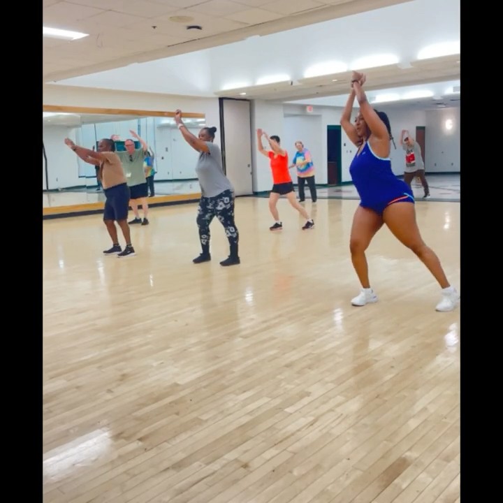 Grooving with my senior Hip-Hop Fitness class to Chris Brown’s Go Crazy ...