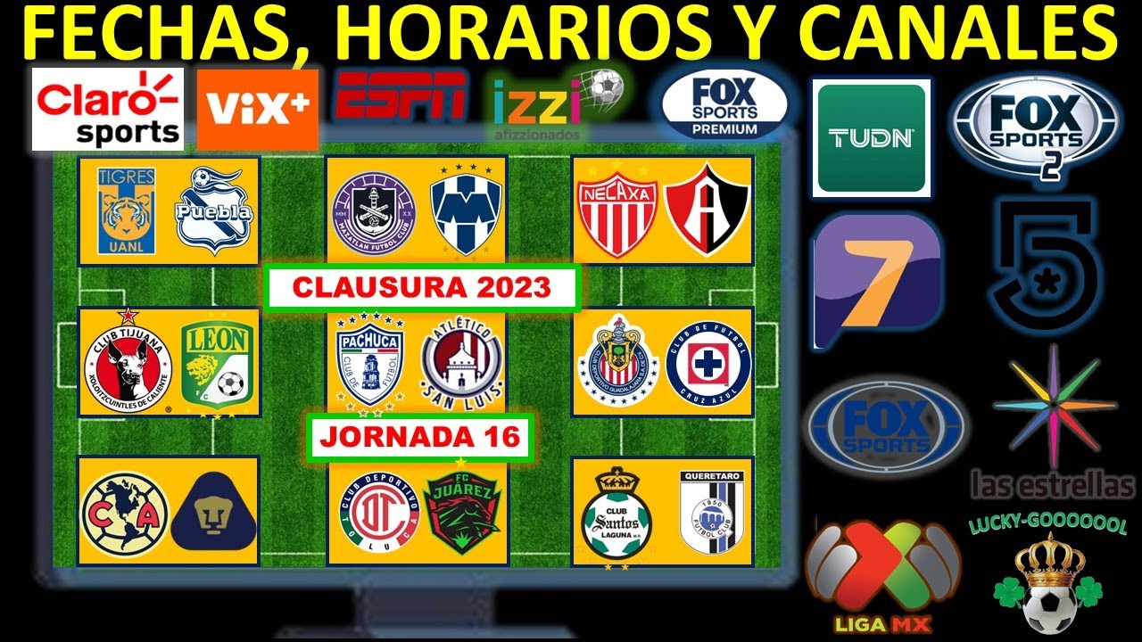 DÓNDE VER LOS PARTIDOS DE LA JORNADA 16. FECHAS, HORARIOS Y CANALES ...