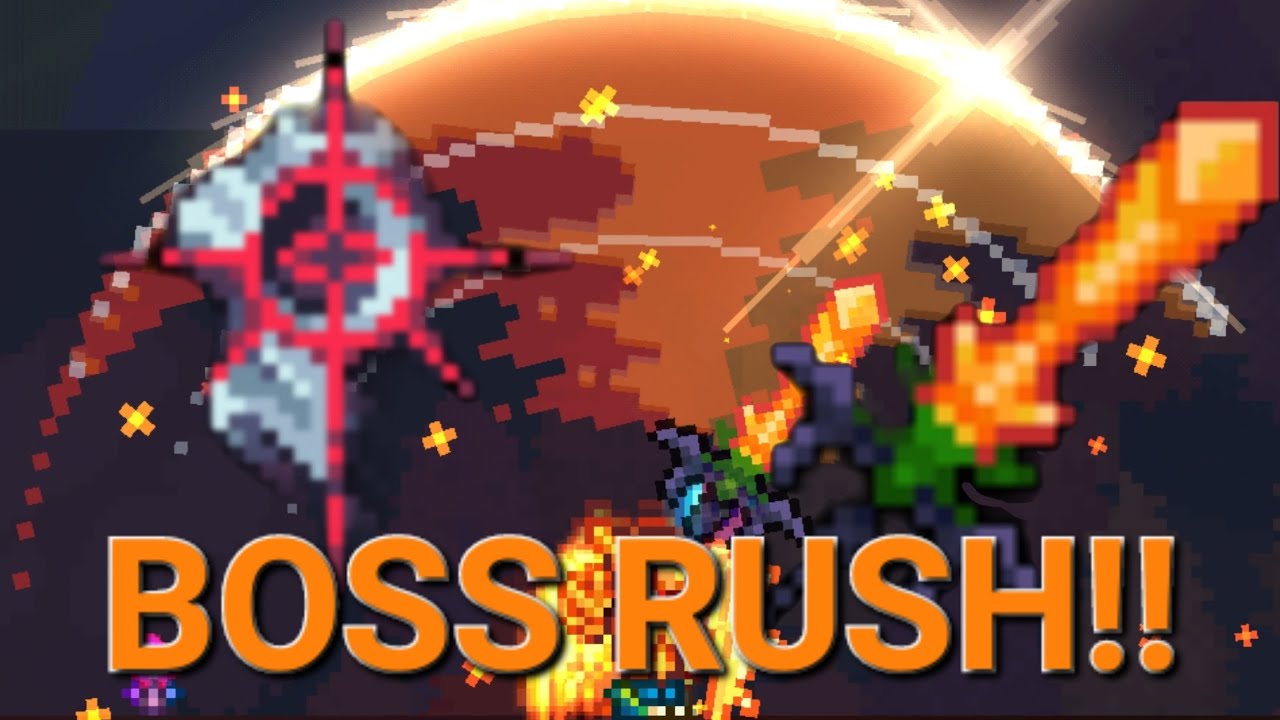 Terraria: Boss Rush vs The Horseman's Blade! Vanilla Edition - YouTube