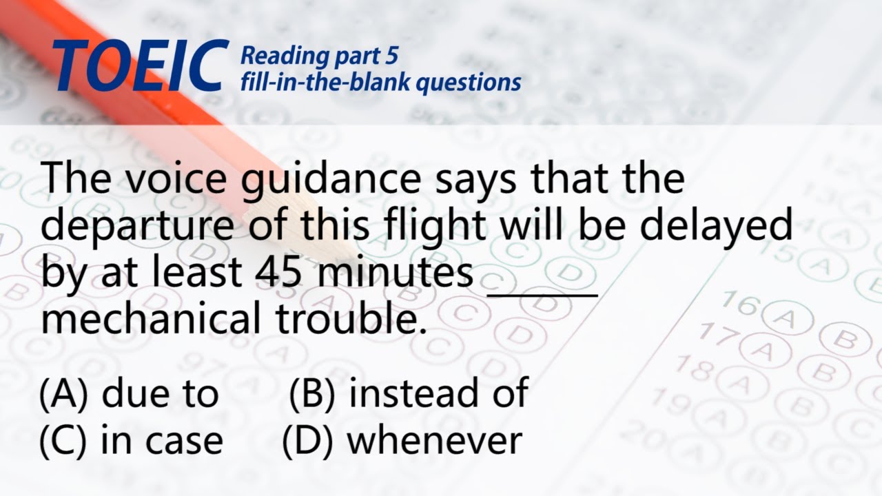 #252 TOEIC リーディングセクション PART5 穴埋め練習問題 - YouTube