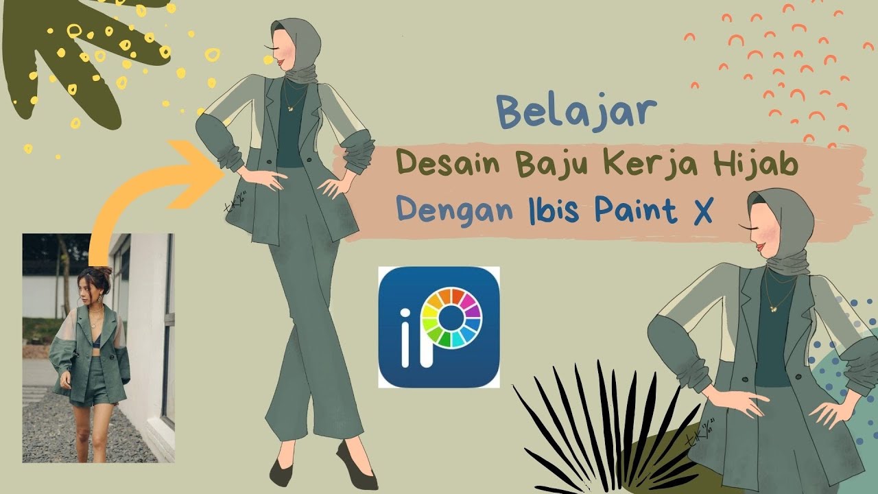 Tutorial Desain Baju Kerja Muslim Dengan Ibis Paint X || Fashion ...