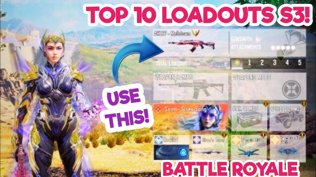 TOP 10 LOADOUTS in "SEASON 3" of Cod Mobile! | codm br best gunsmith ...