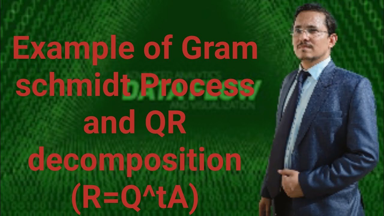 Algebra Lec 11 Example: Gram schmidt Process and QR decomposition R=Q ...