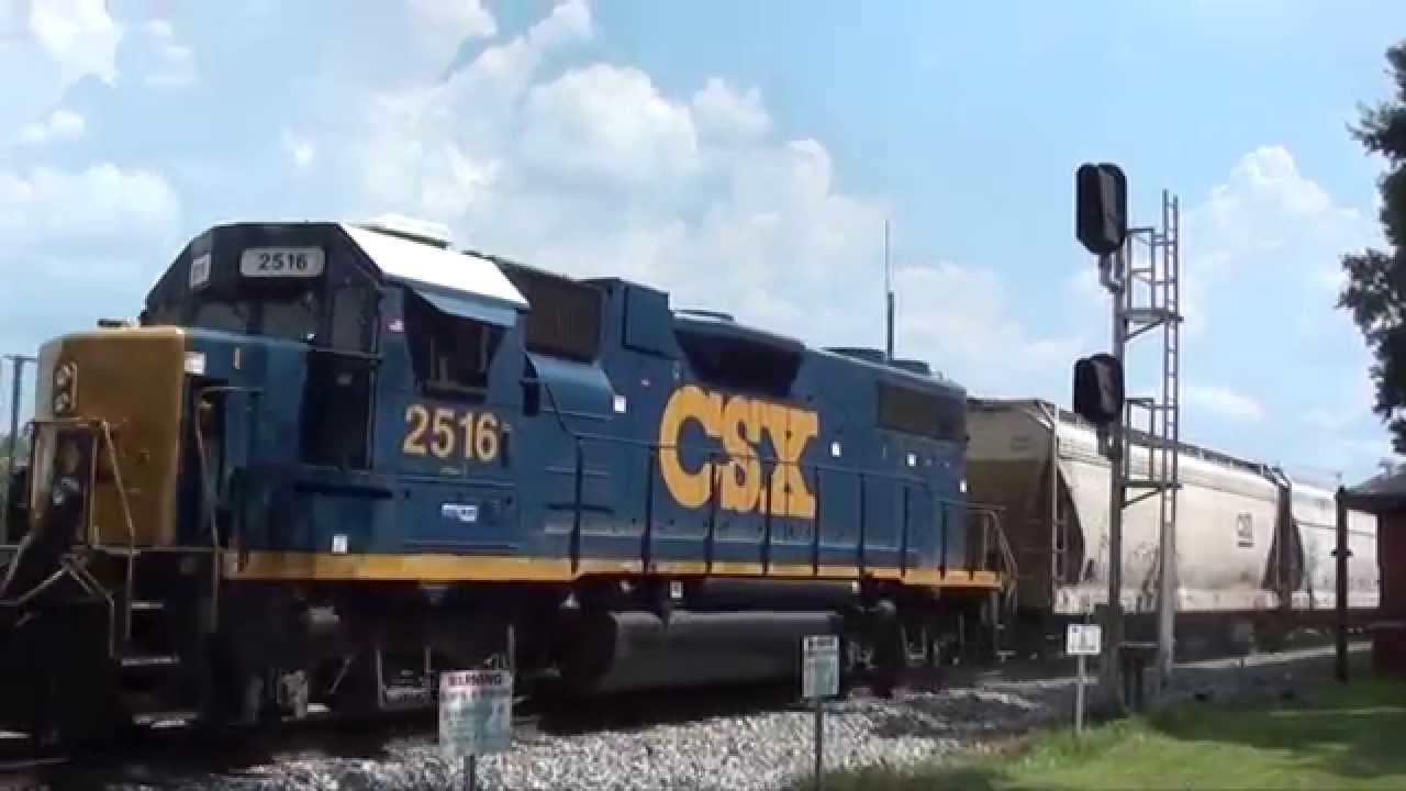 O825 , CSX 4316 and 2516 in Plant City Florida 10/3/15 - YouTube
