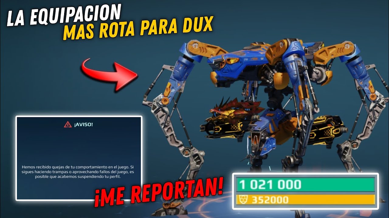 LA MEJOR EQUIPACION PARA DUX - ¡WOW! SUPER RAPIDO Y MAXIMO DAÑO! 😱 ME REPORTAN | War Robots ...