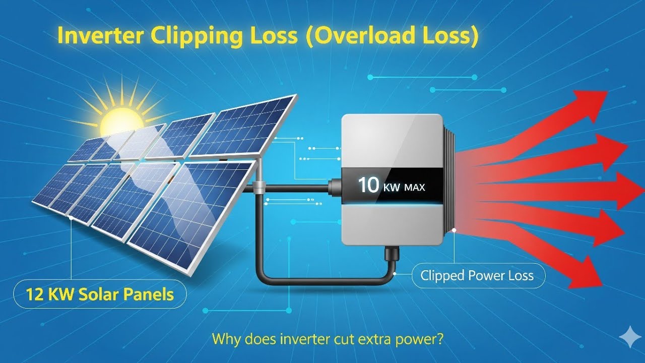 Inverter Clipping Loss Explained | Solar Power Overload Loss in Simple ...