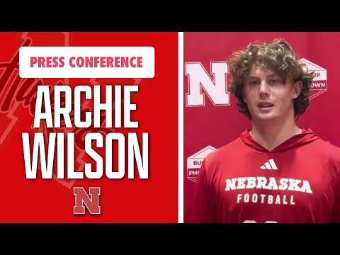 Nebraska Football P Archie Wilson meets with media following 30-27 loss ...
