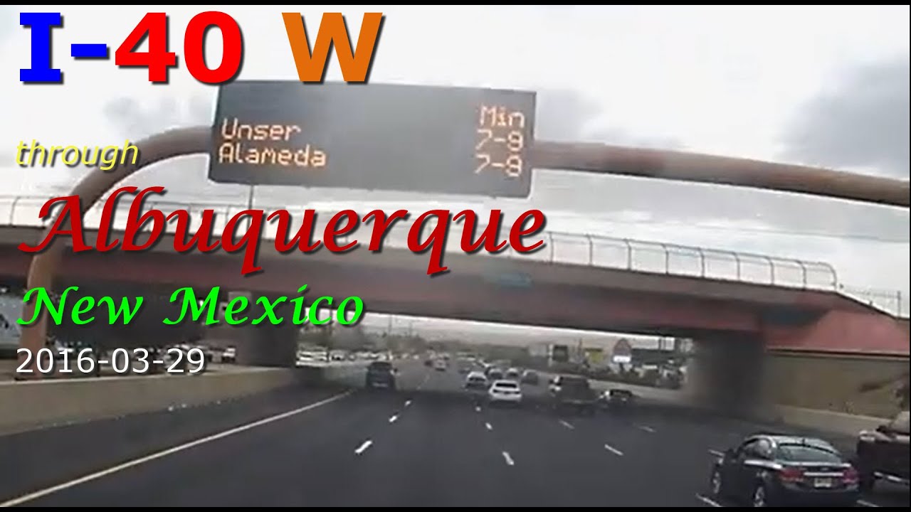 City of Albuquerque, New Mexico on I-40 W (exit 159). The Land of ...