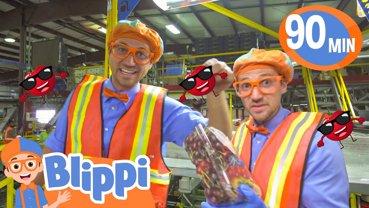 🍒Blippi Visits a Cherry Farm | Classic Blippi Adventures | Vehicle ...
