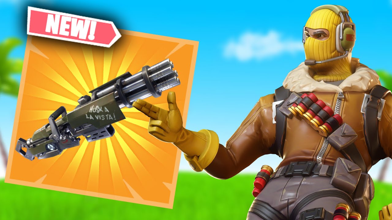 Fortnite's NEW MINIGUN is Overpowered - YouTube
